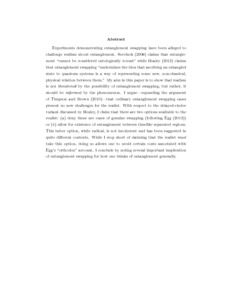 Swapping something real - PhilSci-Archive